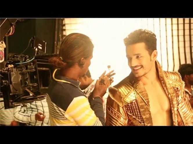Akhil intro song making "Telugu Movies, Music, Reviews and Latest News"