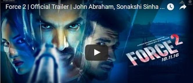 Force 2 Official Trailer Hindi Movie, Music Reviews and News