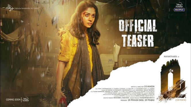 Nayanthara's O2 (Oxygen) Teaser Tamil Movie, Music Reviews and News