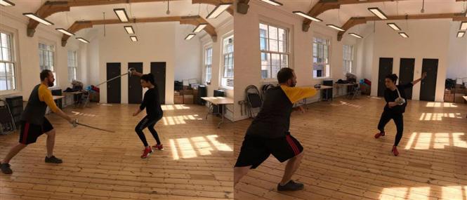 Shruti Haasan's takes on sword fighting Tamil Movie, Music Reviews and News