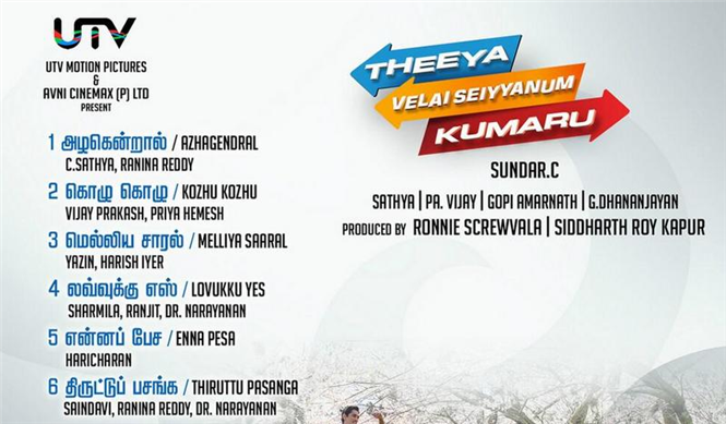 TVSK Audio Tracklist Tamil Movie, Music Reviews and News