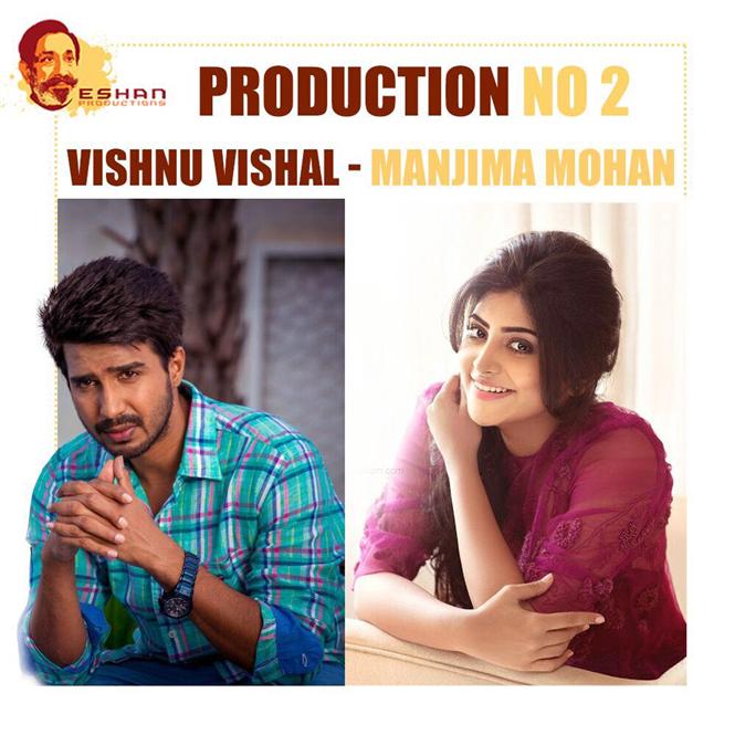 Vishnu Vishal - Manjima Mohan team up for a film Tamil Movie, Music ...