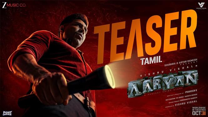 Vishnu Vishal Aaryan Teaser out now Tamil Movie, Music Reviews and News